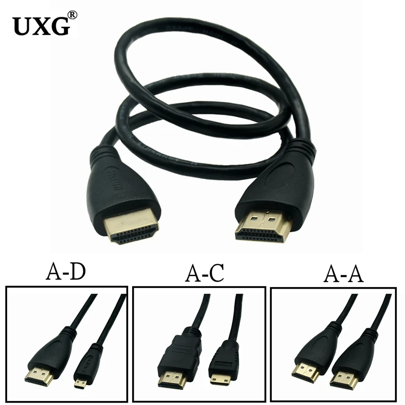 High-Speed-Micro-Mini-HDTV-To-HDMI-compatible-Cable-4K-1080P-3D-For-HD ...