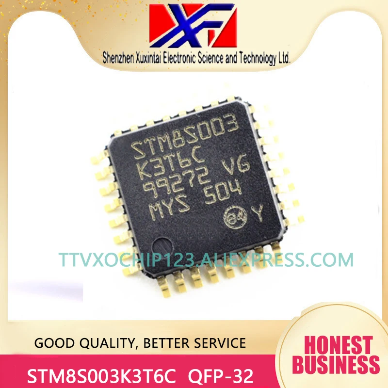 20 개/몫 STM8S003K3T6C STM8S003K3T6CTR STM8S003 IC MCU 8BIT 8KB 플래시 32LQFP|릴레이| - AliExpress