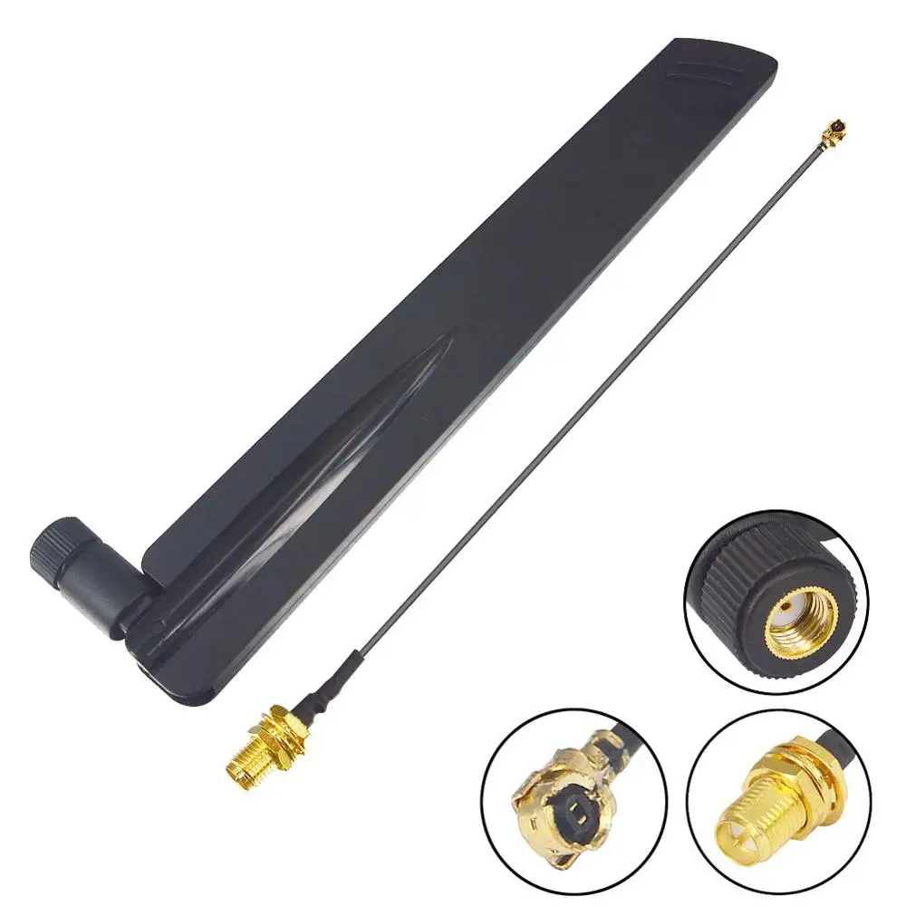 18dbi 2.4Ghz WIFI Antenna RP SMA Male Universal Antennas + UFL IPX to ...