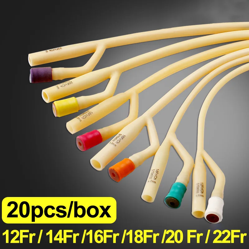 Cofoe 20pcs Disposable Urine Catheter Medical Sterile Urinary Catheters ...