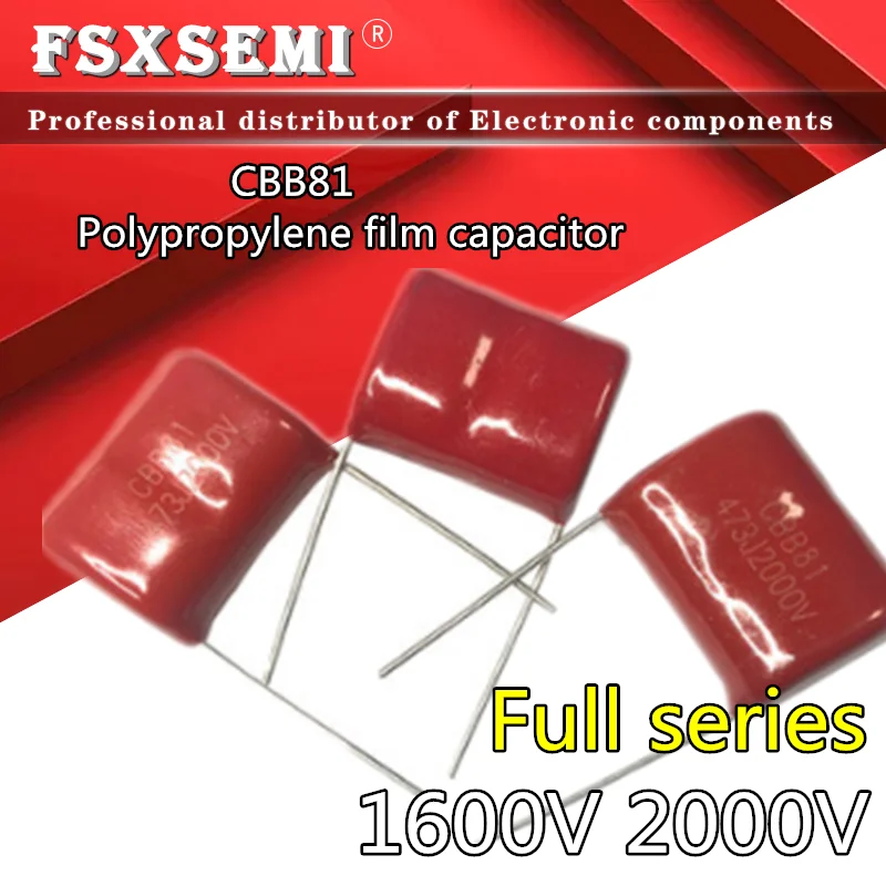 10pcs-1600V-2000V-CBB81-Polypropylene-film-capacitor-102J-103J-104J-105J-122J-123J-152J-153J ...