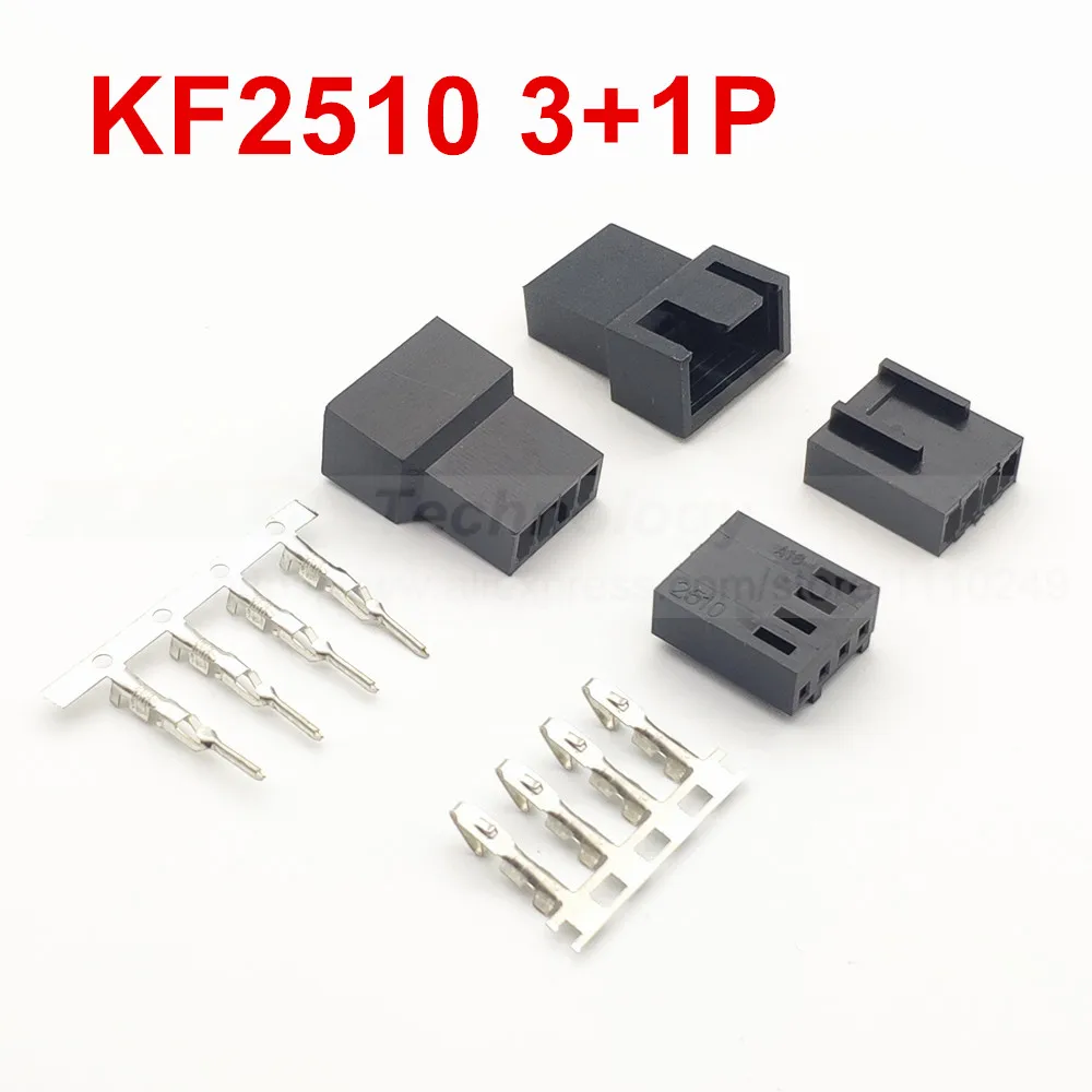 2510 2.54 mm KF2510 3+1P male female housing connector Metal Terminal Pins 4pin free shipping ...