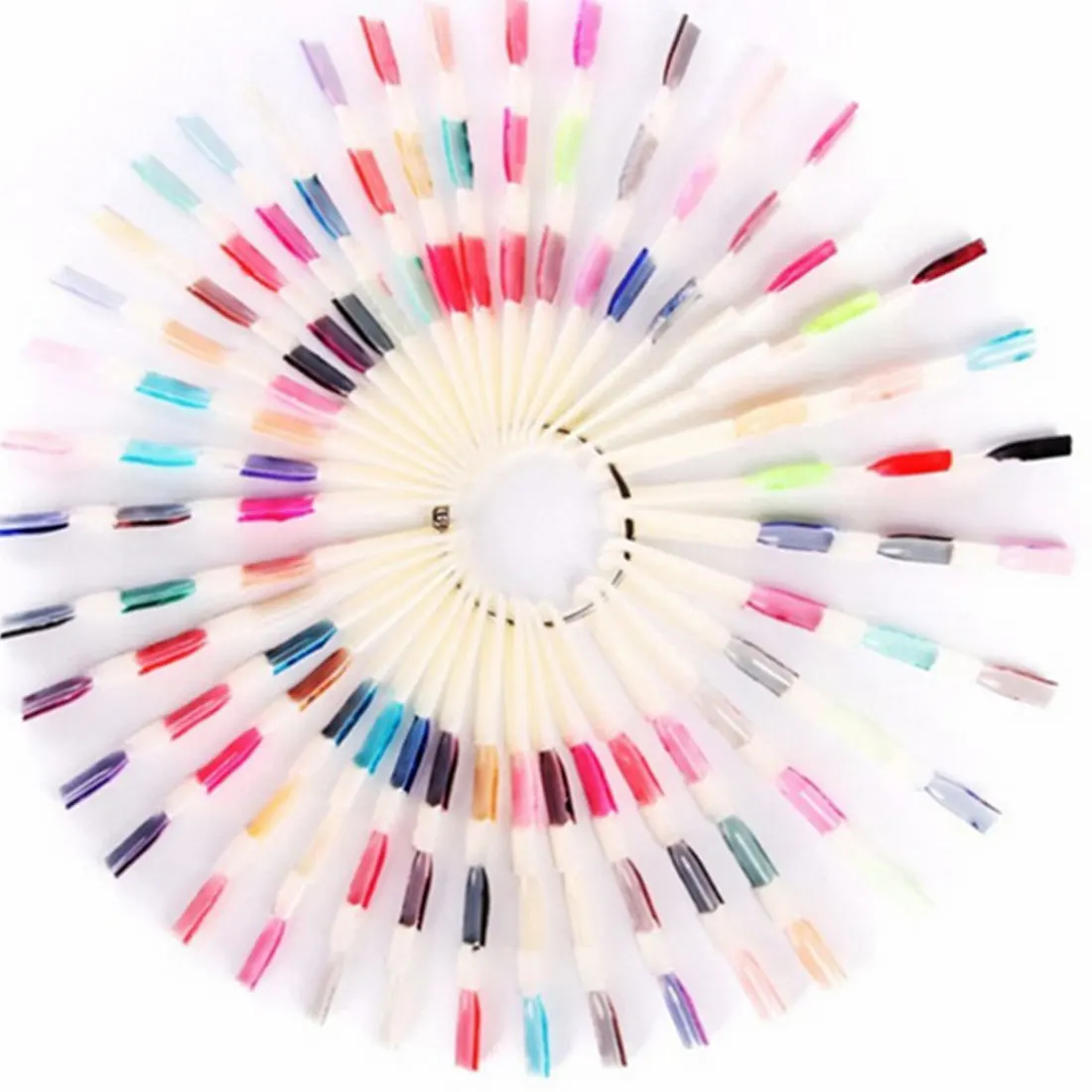 3 in 1 Nail Polish Display False Nail Tips Display Fan Wheel Polish ...