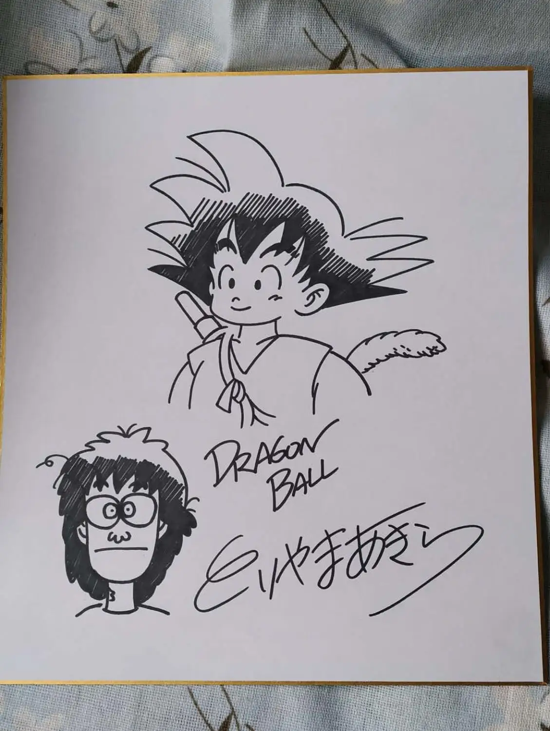 hand drawn Toriyama Akira Shikishi Card Board signed 27*24 cm 01202001 ...