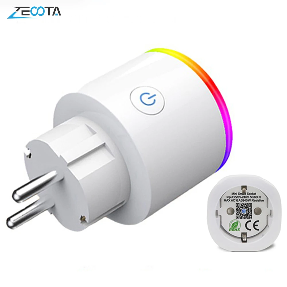 Wifi Smart Plug Mini Homekit EU Electircal Socket Energy Monitoring 15A ...