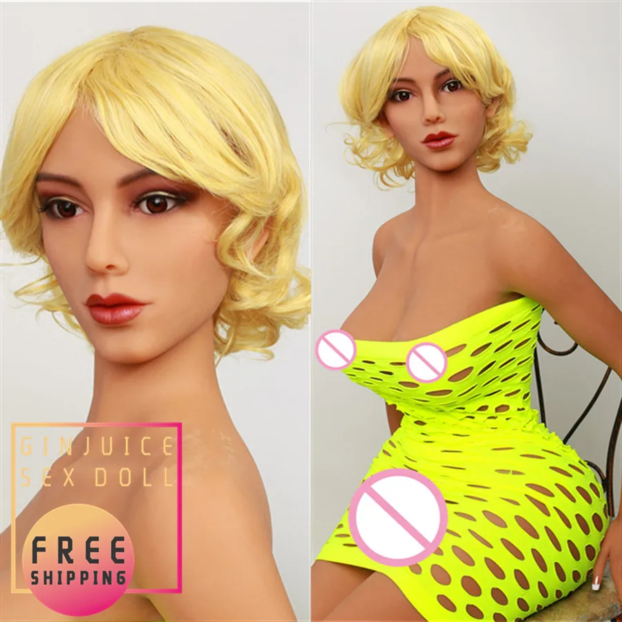 157cm (5.15ft) muñecas sexuales gordas de culo grande pecho grande rubia Latina de silicona ...