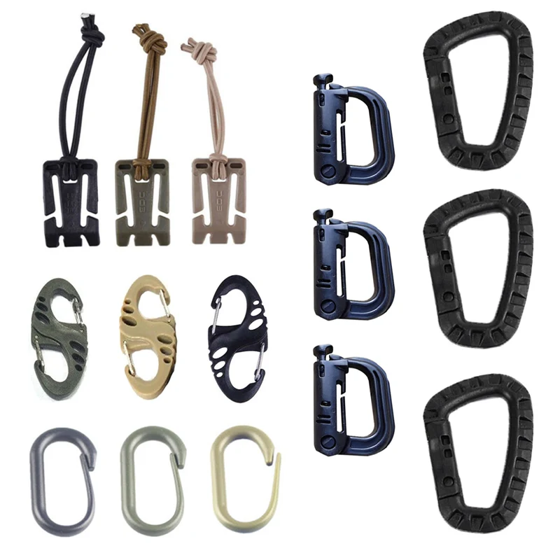 Shackle-Carabiner-Clip-Molle-Webbing-Attach-quickdraw-connect-link ...