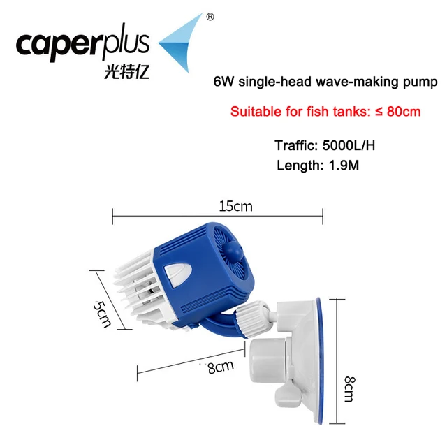 Caperplus Akvárium Haltartály Szörfszivattyú Hullám Szivattyú Csendes Doboz Kis Merülő Fújó ...