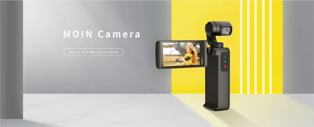 MOZA Moin Camera Handheld 3 Axis Gimbal Stabilizer with 4K Camera 1 2.3 CMOS 12MP Photo 4K 60Fps Video 120 Super Wide Angle AliExpress 44