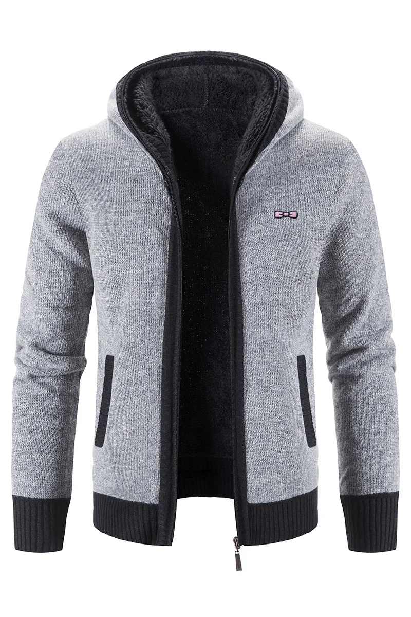 Gilet-cardigan,Pull décontracté avec fermeture éclair pour Homme, tricot, grande taille, automne ...
