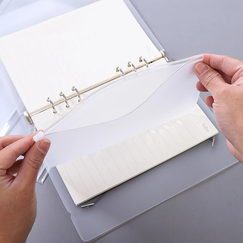 KDD-Binder-Pockets-A5-A6-A7-Binder-Zipper-Folders-6-Ring-Notebook ...