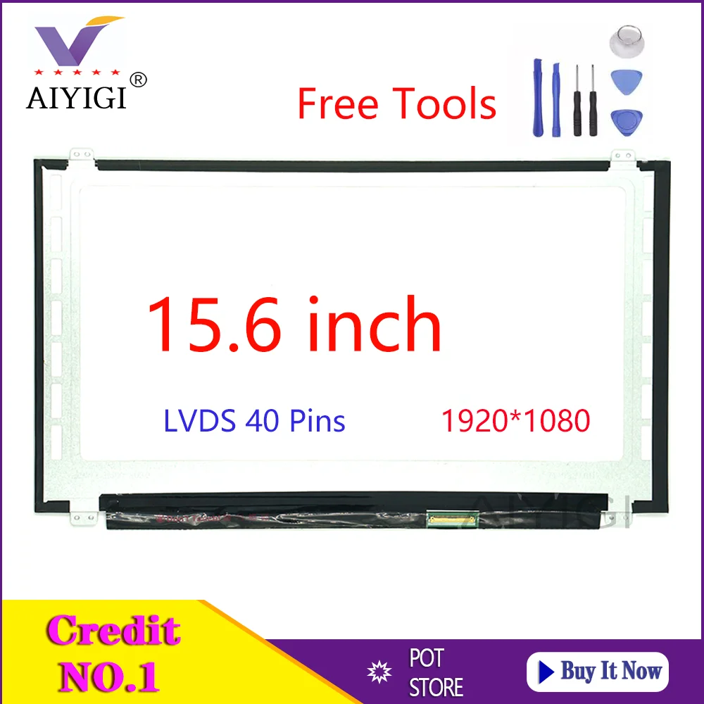 15.6 Inch Laptop LED LCD Screen For B156HTN03.3 B156HW03 N156HGE-LA1 ...
