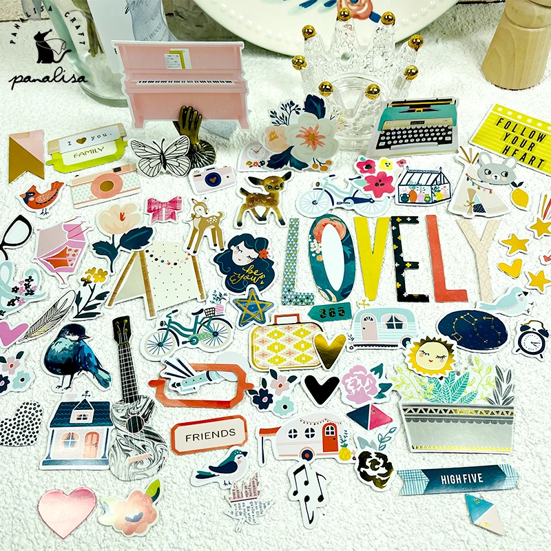 Panalisacraft-LOVE-Journey-Foil-Paper-Cardstock-Die-Cut-Stickers-for ...