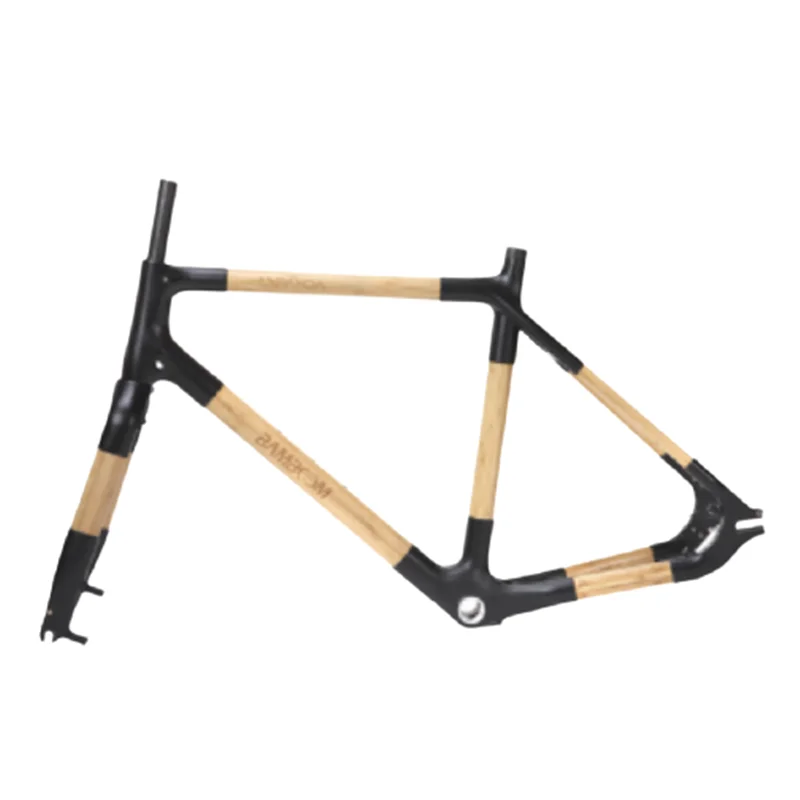 Bamboo + carbon fiber bicycle frame