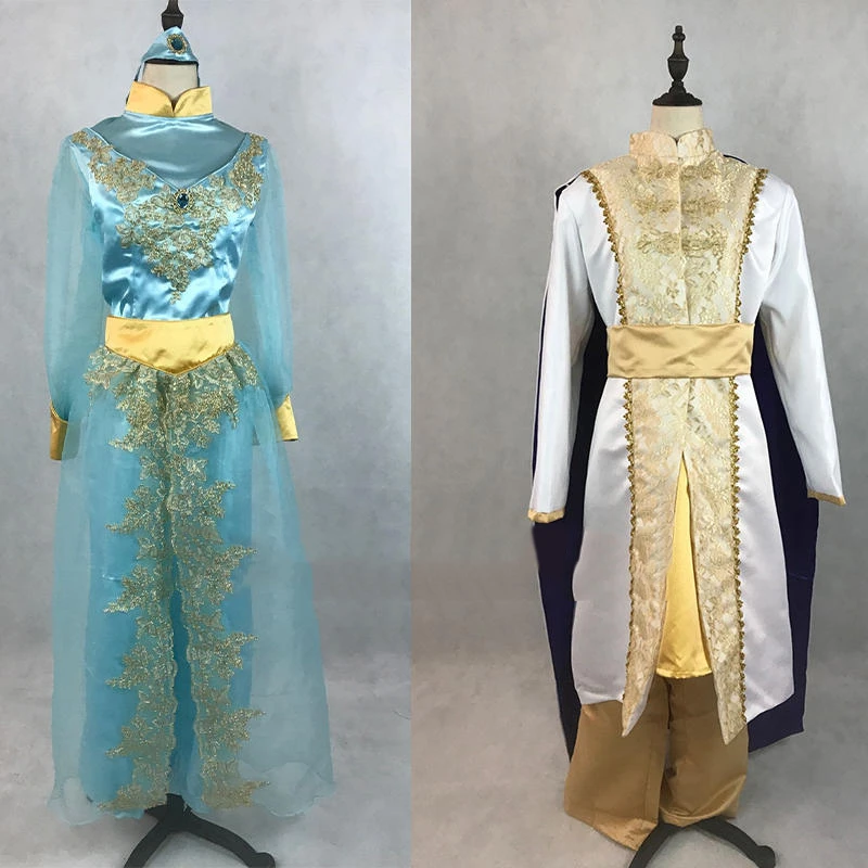 Custom Madeมาใหม่Aladdinเจ้าชายเจ้าหญิงจัสมินคนรักชุดคอสเพลย์สำหรับ ...