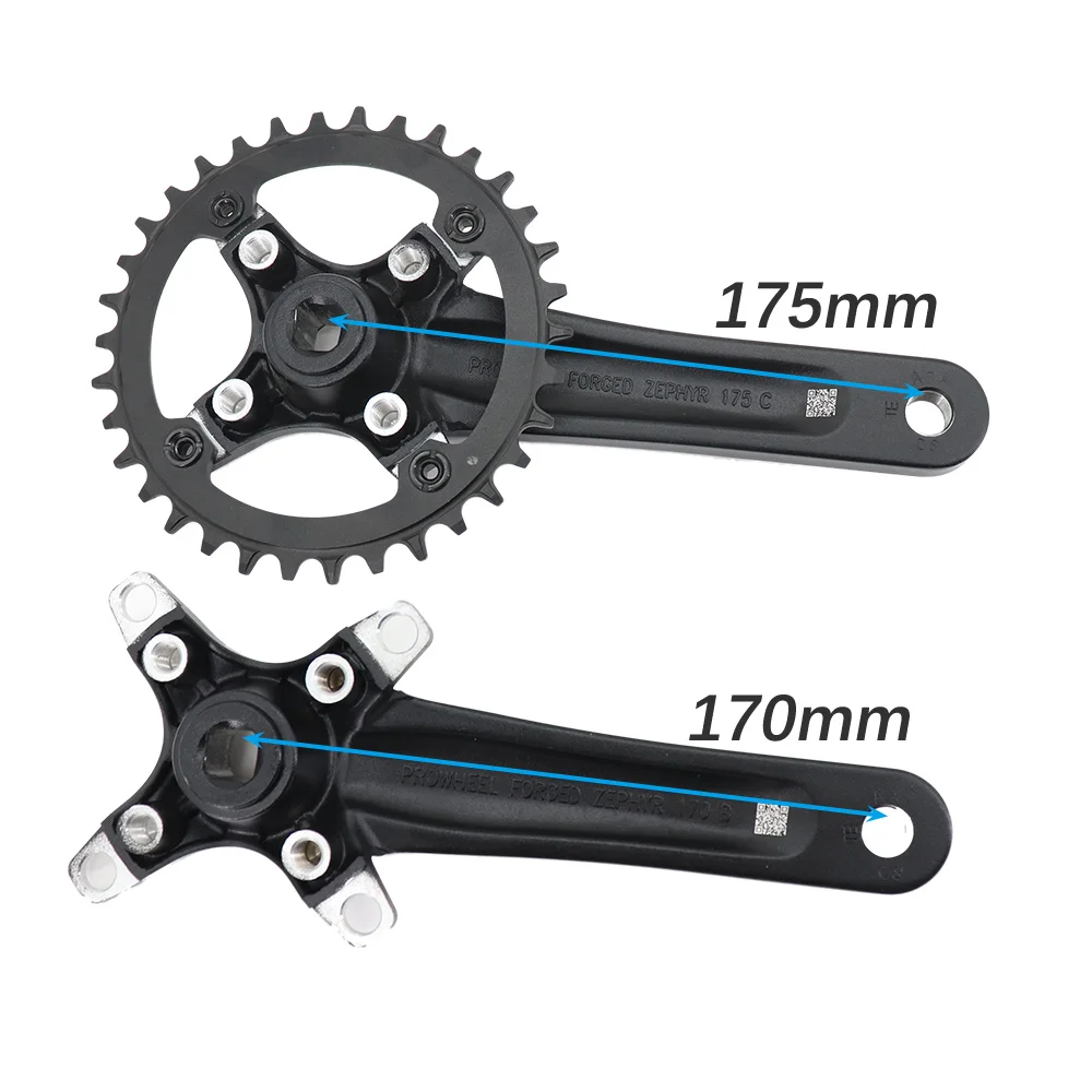 Prowheel crankset square hole MTB Bike 104BCD 170mm 175mm deckas ...