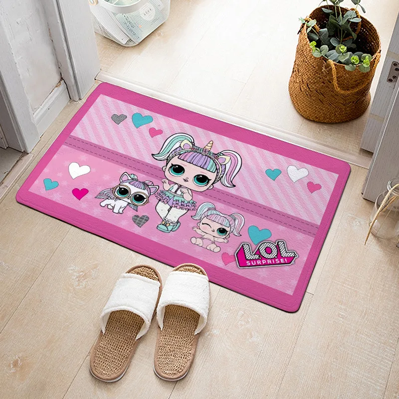 LOL Surprise Dolls Cartoon Anime Figures Pattern Flannel Carpet Living ...