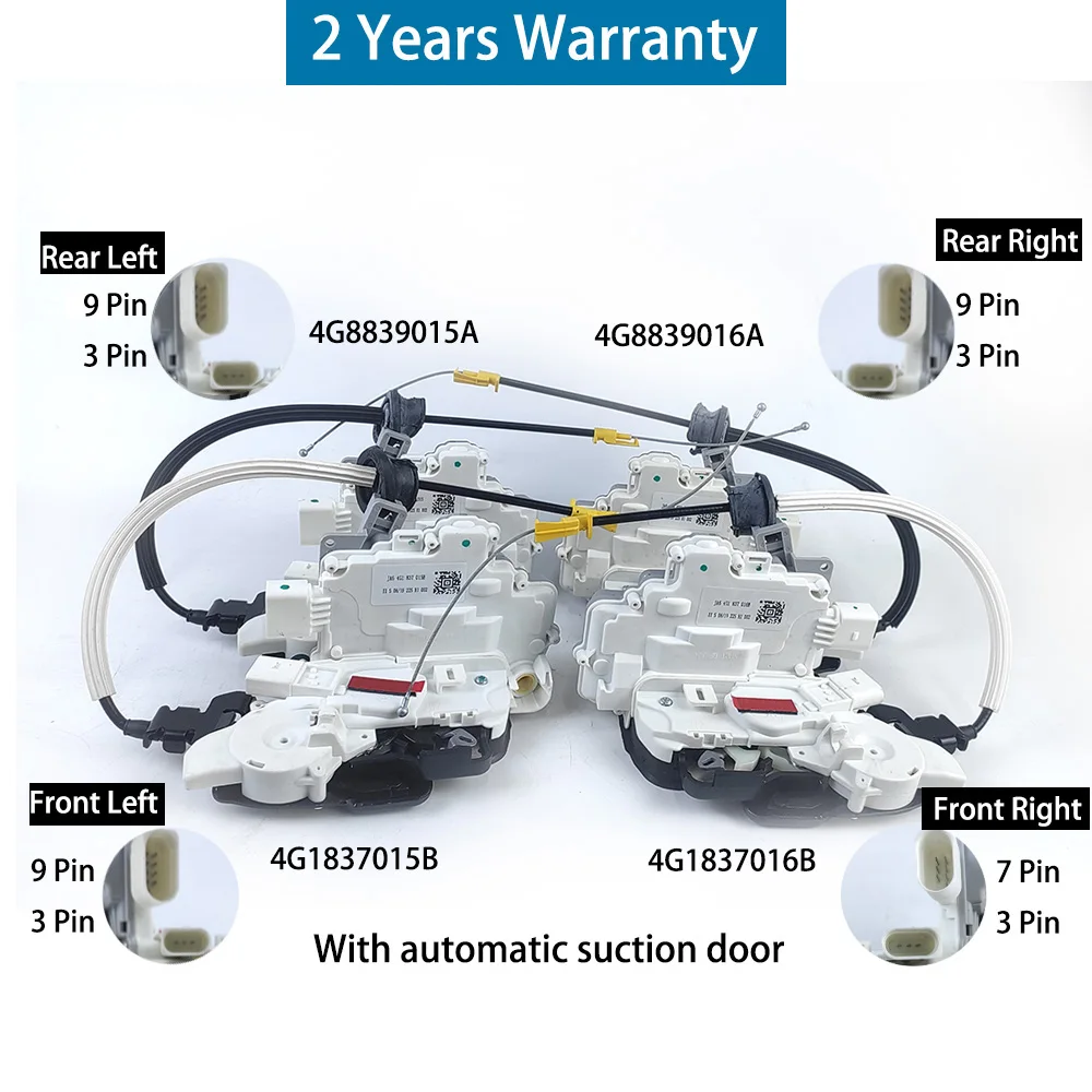 도어 잠금 액추에이터 4G1837015B 4G1837016B 4G8839015A 4G8839016A 자동 흡입 도어 아우디 A6 ...