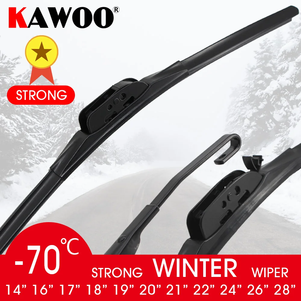 Winter Snow Car Wiper Blade U Hook Natural Rubber Windshield Windscreen ...