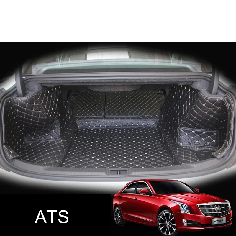 lsrtw2017 for cadillac ats xts leather car trunk mat cargo liner 2012 ...