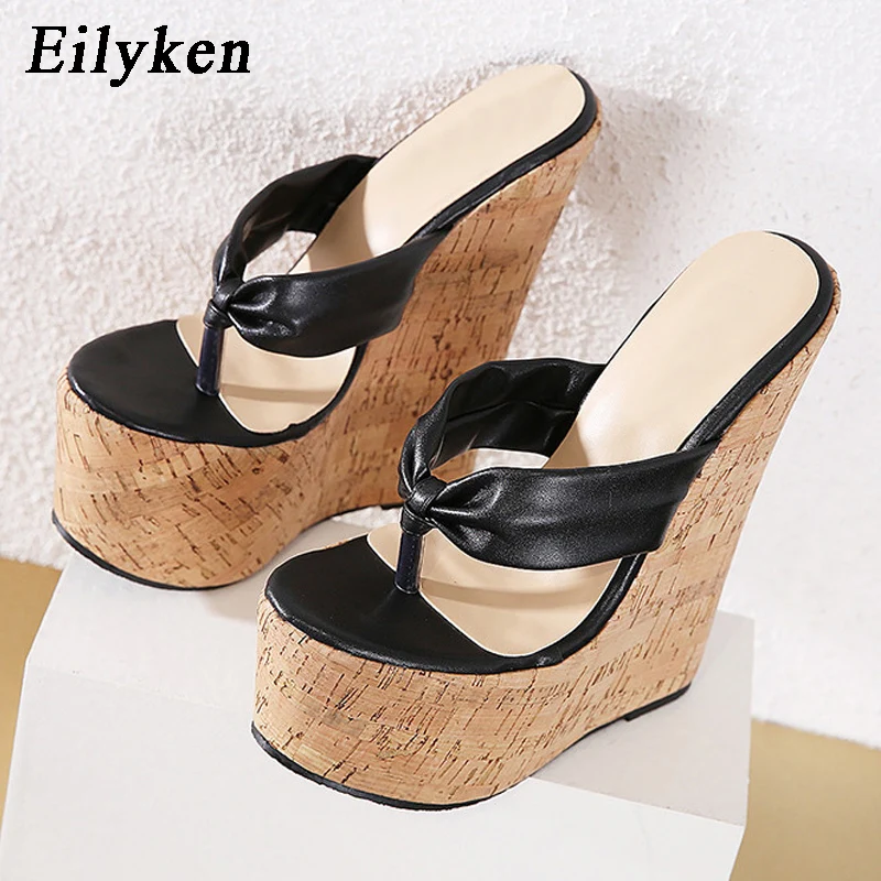 Eilyken-Pantoufles-Talons-Hauts-et-Semelles-Compens-es-pour-Femme-Super ...