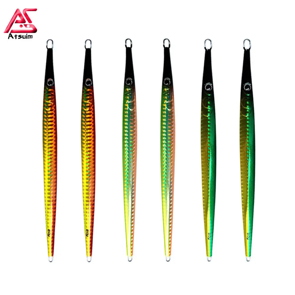 AS-6pcs-Fast-Jig-Speed-Sinking-Pesca-Vertical-Shore-Cast-Spoon-60g80g ...