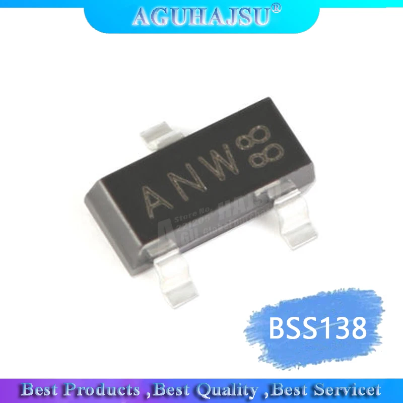 100 개 BSS138LT1G BSS138 SOT 200mA 50V 실크 스크린 J1 J1Y SOT 23 MOS FET|반도체 ...