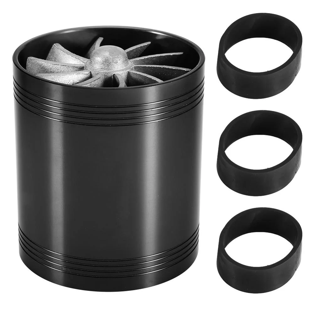 Gas Generator Car Air Intake Turbonator Dual Fan Turbine Super Charger ...