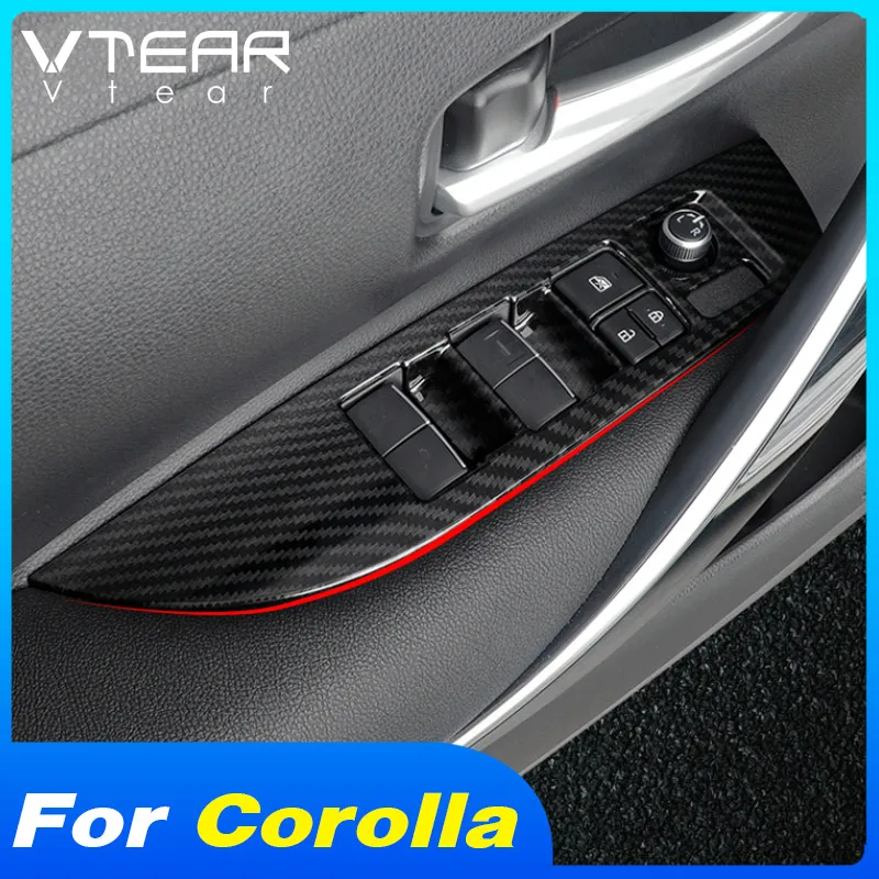 Vtear Car Window Lifter Switch Cover Interior Button Decoration Door ...