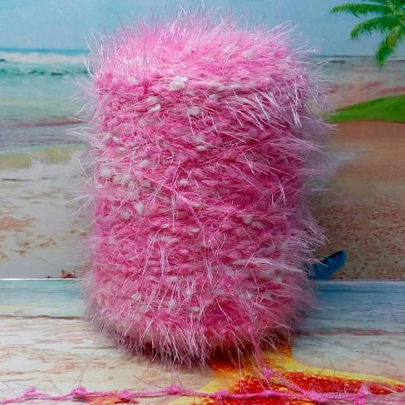 250g*1 piece Bright feathers yarn for knitting fashion pine tree Hand ...