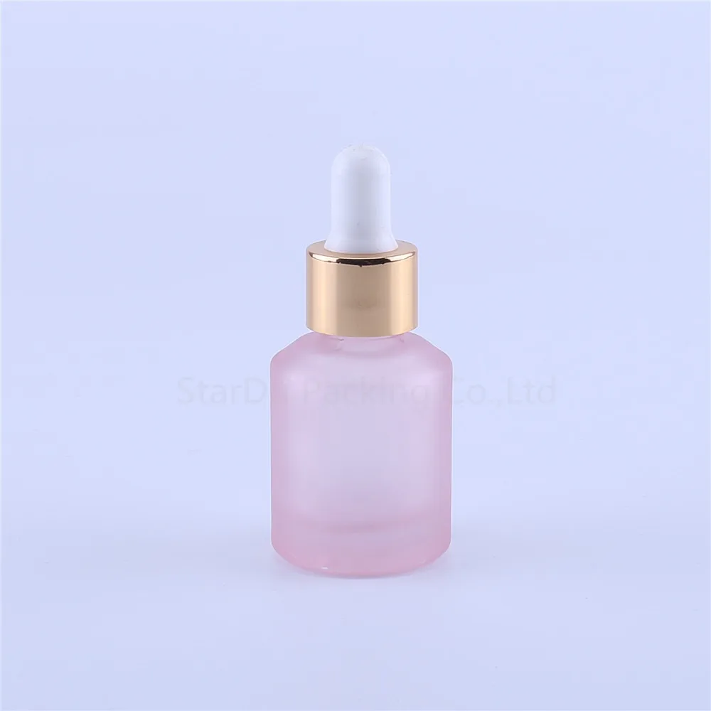 15ml 미니 빈 에센셜 용기 향수병 15cc 유리 메이크업 휴대용 아로마 테라피 오일 유리 점 적기 포함 100 개리필