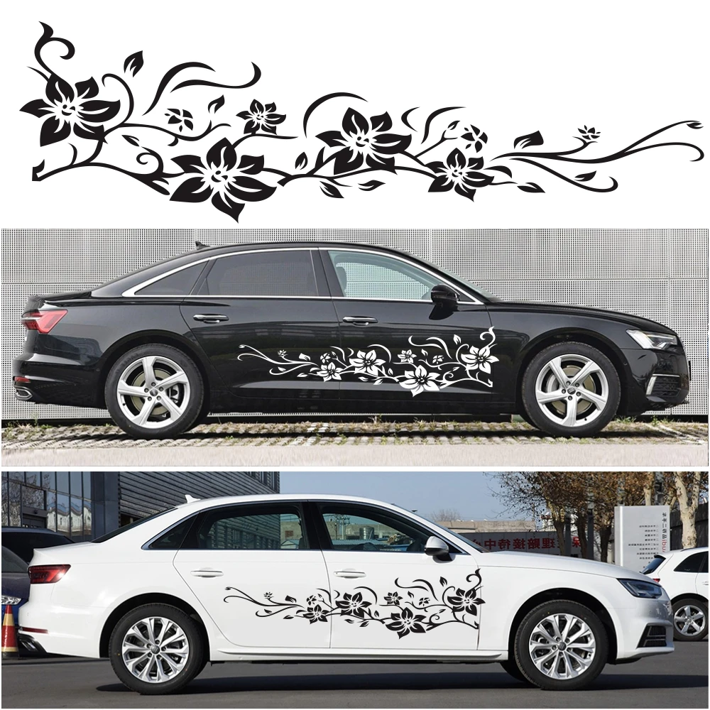 Creative fashion design vine graphics car sticker DIY decorated cars gm ...