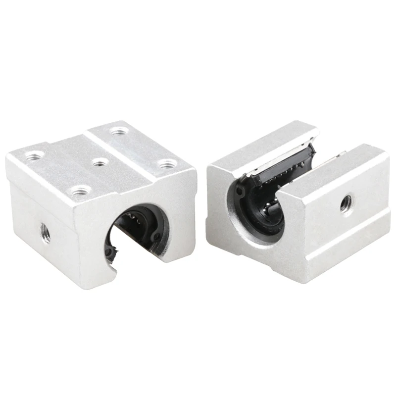 50 개/몫 SBR16UU SME16UU 선형 볼 베어링 블록 오픈형 CNC 라우터 SBR 리니어 가이드 레일 16mm 리니어 ...