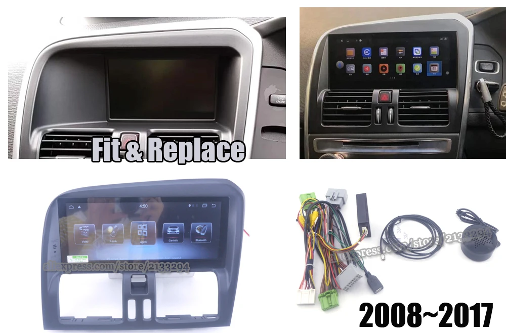 Car Multimedia Player For Volvo XC60 Right Hand Drive RHD 2008~2017 ...