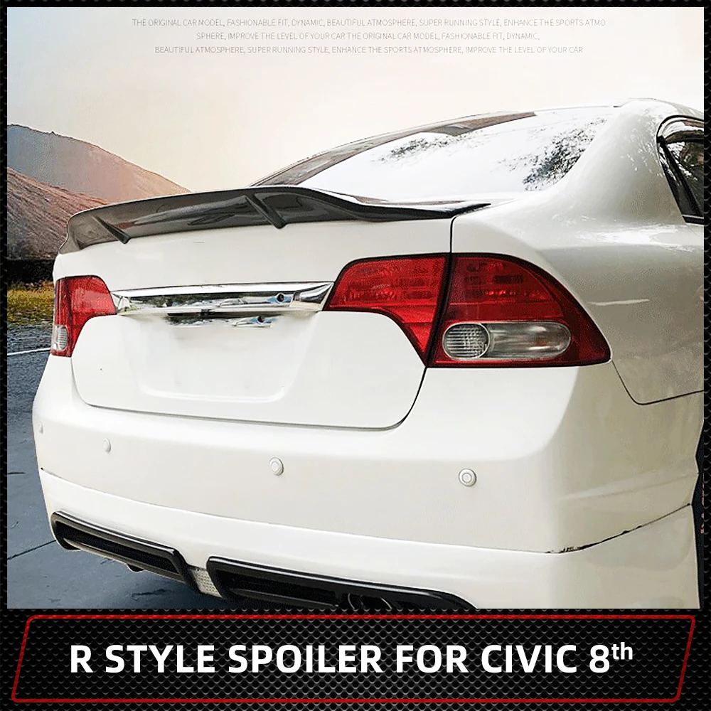 Rear-Trunk-Lid-Spoiler-Wings-For-Honda-Civic-8th-Gen-2005-06-07-08-09 ...