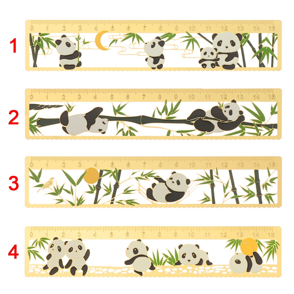 2pcs Tapez 8 Règles creuses en métal pour Panda, élément chinois, règle ...