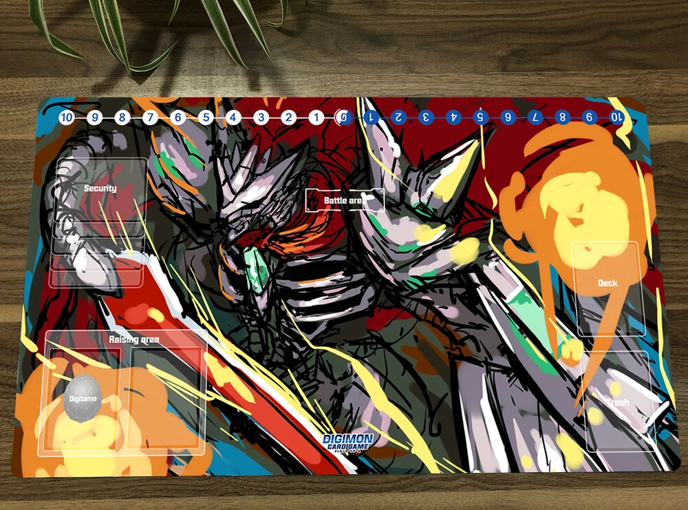 Jogo de tabuleiro digimon duelo playmat jesmon negociação jogo de ...