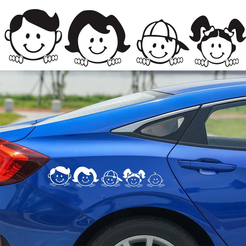 Car-Sticker-Happy-Family-Vinyl-Film-Decal-Sticker-Art-Design-Pattern ...