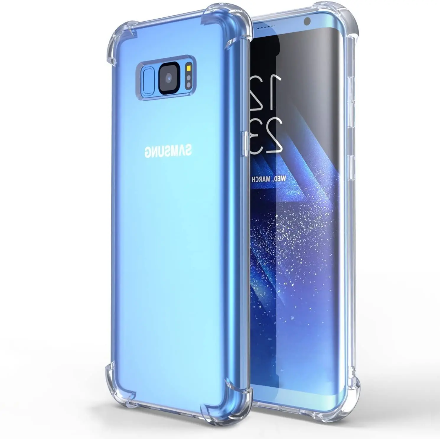 Crystal Silicone Case For Samsung Galaxy S8 S9 S10 Plus S10e Back Cover ...
