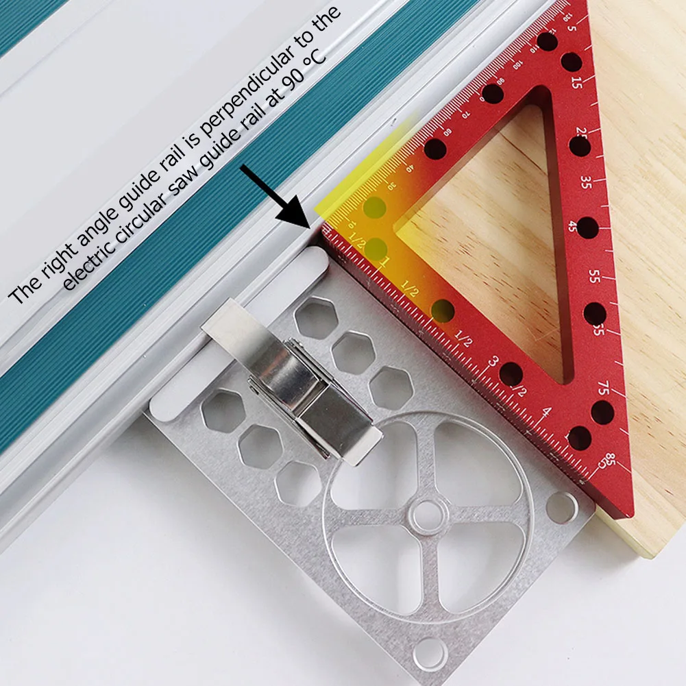 90 Degree Right Angle Guide Rail Clamp For Woodworking Electric ...