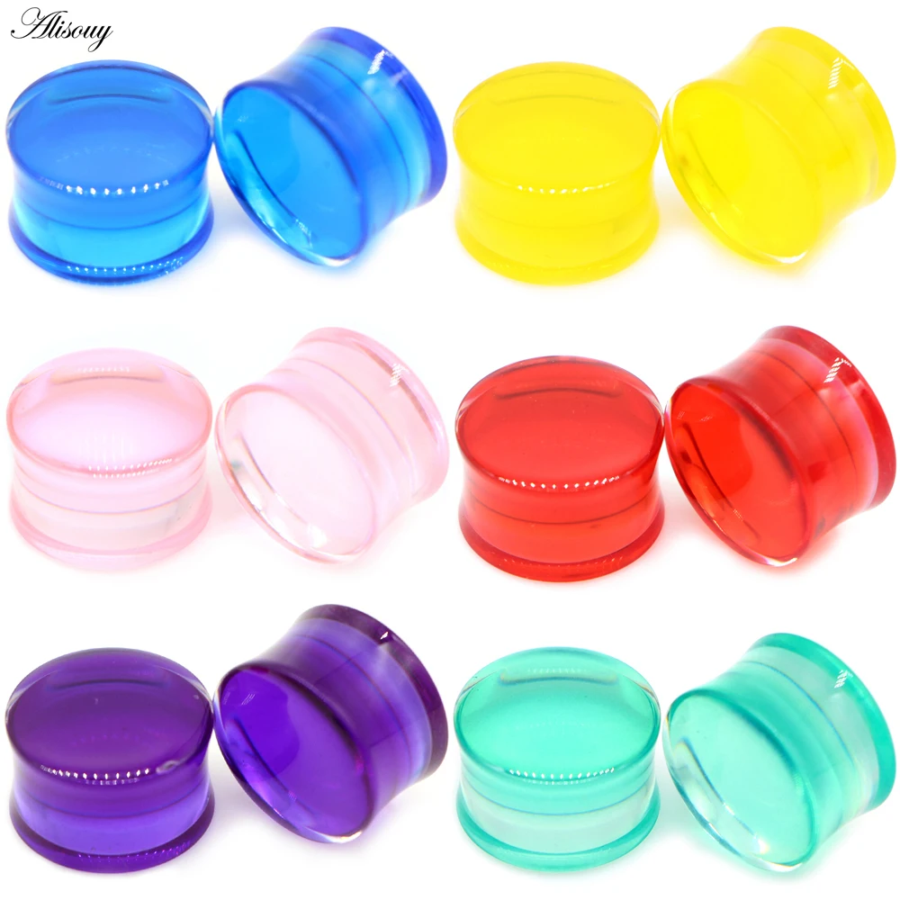 Ear Gauge Tunnel Plug Acrylic | Transparent Ear Expander | Transparent ...