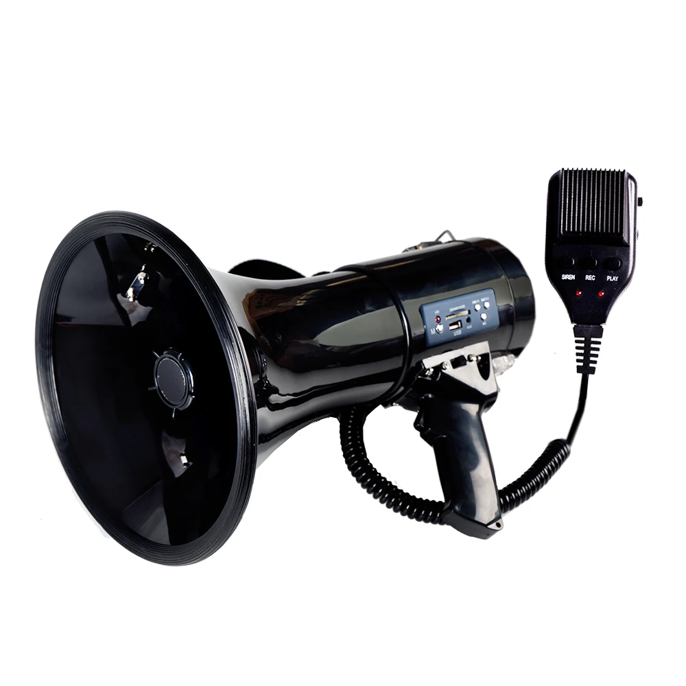 Power Portable Volume Control Bullhorn Voice Siren Alarm Modes ...