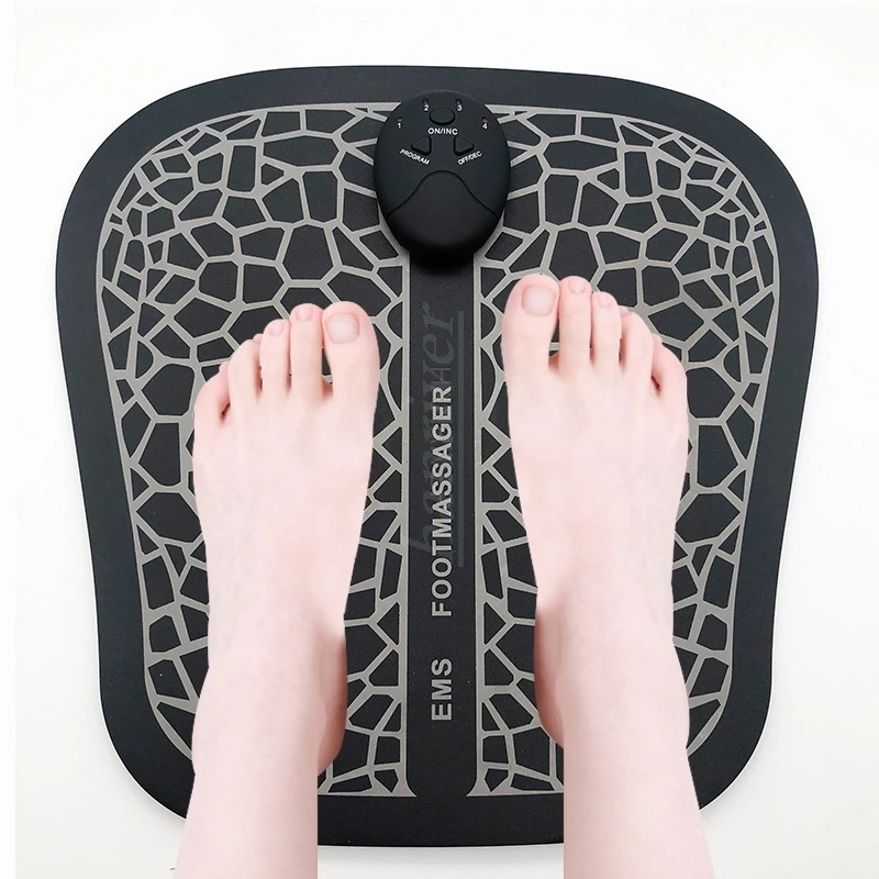 Electric Ems Foot Massager Pad Feet Muscle Stimulator Foot Massage Mat