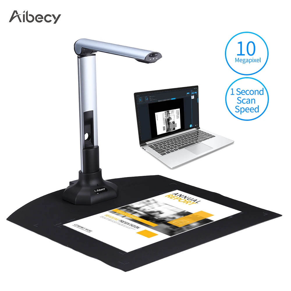 Aibecy escáner de cámara portátil BK52 para libros y documentos, tamaño ...