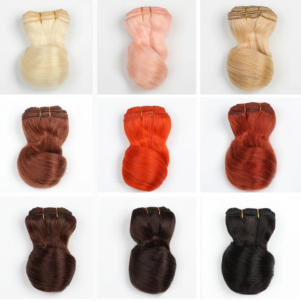 Extensiones de cabello de onda suelta de lana para todas las muñecas ...