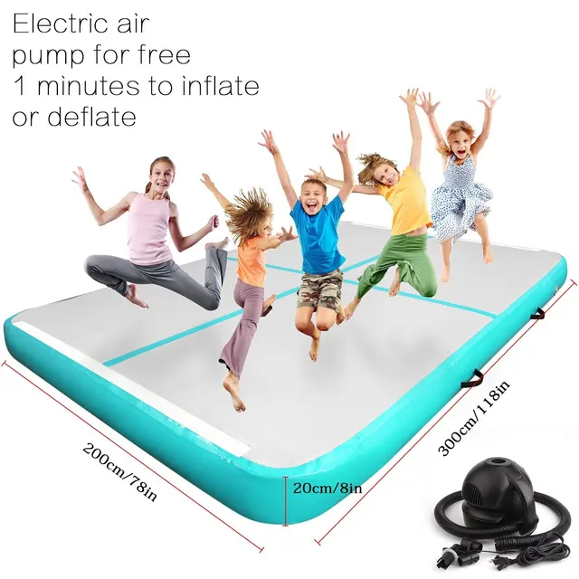 Free Shipping 1x1m,2x2m,3x3m,Thick 20cm Inflatable Air Track Gymnastics ...