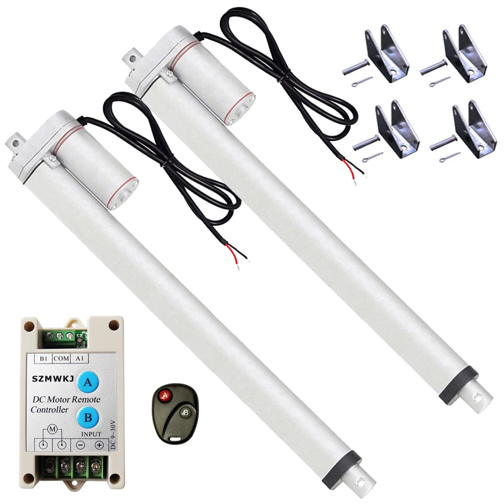 2 Dual 450mm/18" Stroke 1000n/220pound Multi-function 14mm/s 12volt Dc ...