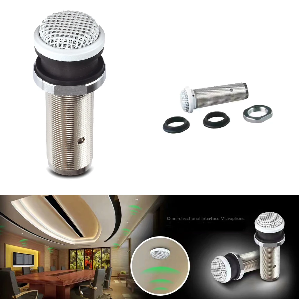 Professional-ES945-Table-Ceiling-Hanging-Omnidirectional-Microphone-XLR ...