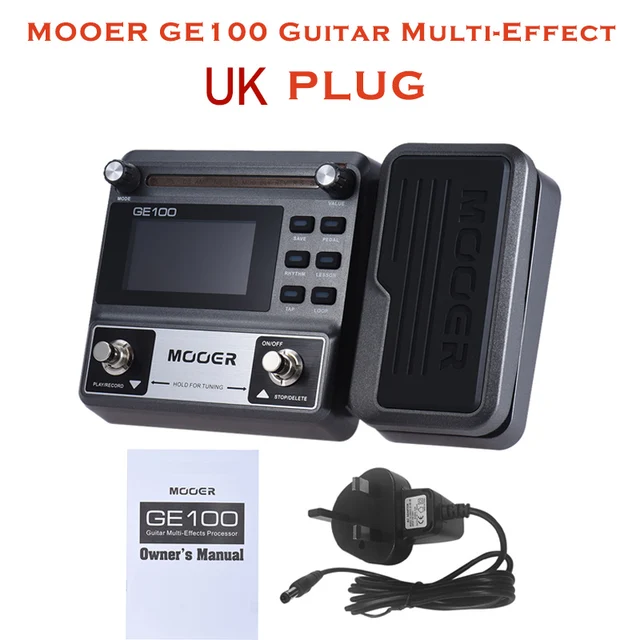 MOOER GE100 Guitar Multi-Effect Processor Pedal Loop Recording Chord ...