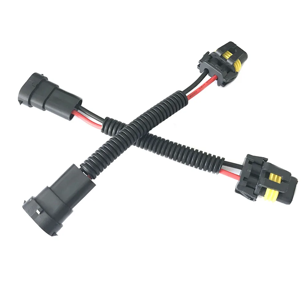 2-4pcs-H11-Male-to-9005-9006-Female-Wiring-Harness-Adapter-Socket-for ...